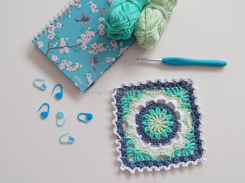 Mosaic Tile Granny Square | HappyBerry